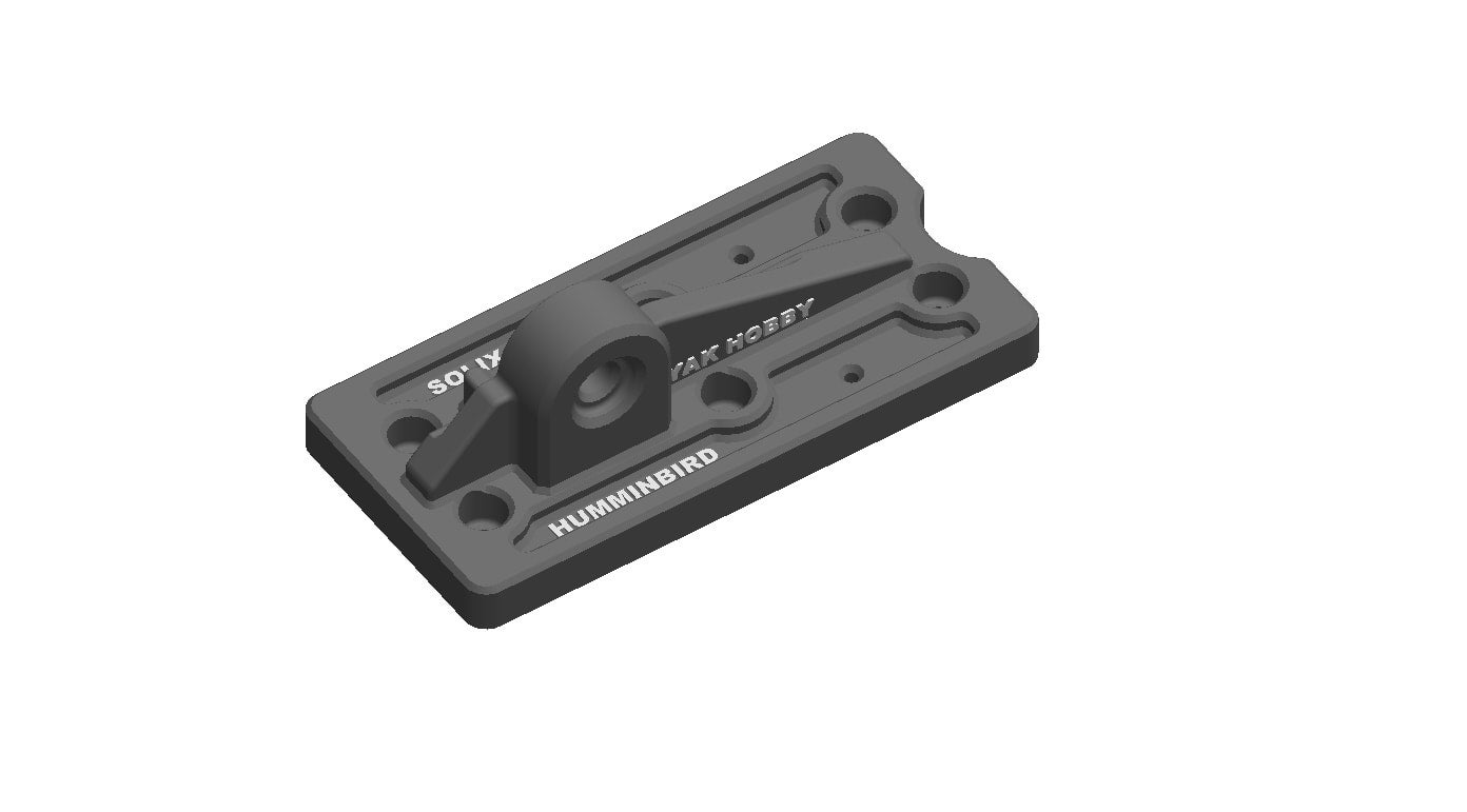 Humminbird Solix MEGA Transducer adapter plate for RAM Side Mount Arms ...