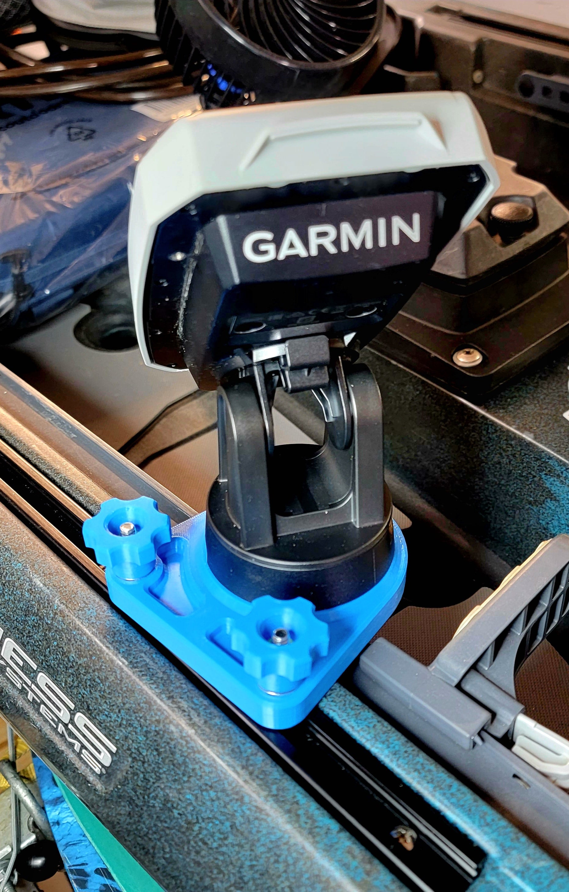 Garmin Striker 4 No Drill Rail Puck mount for OEM Striker 4 brackets By ...
